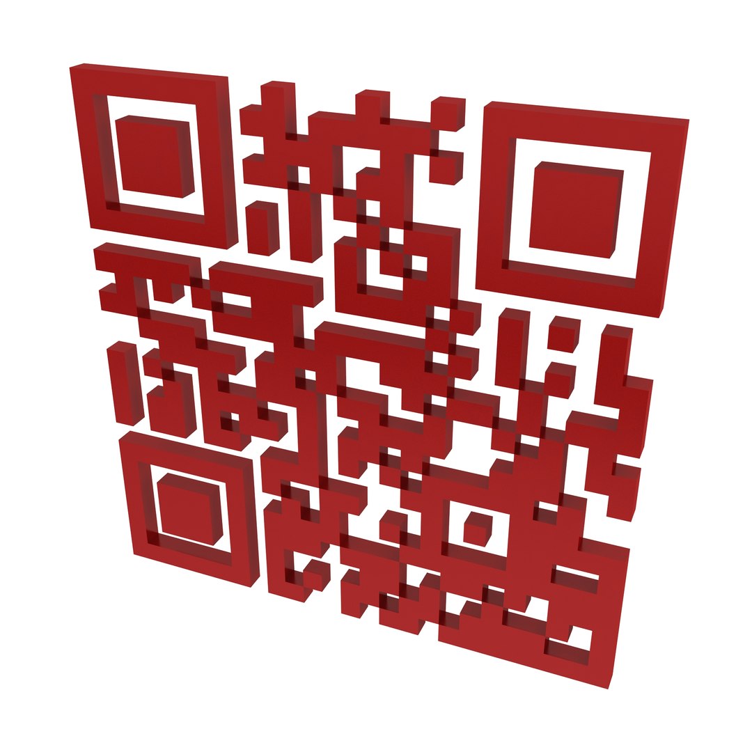 3d Qr Code Model