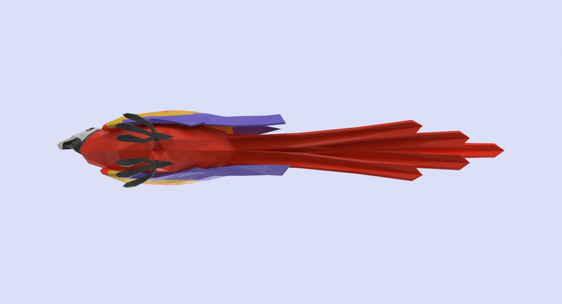 3D Parrot----red-standing Model - TurboSquid 1238012