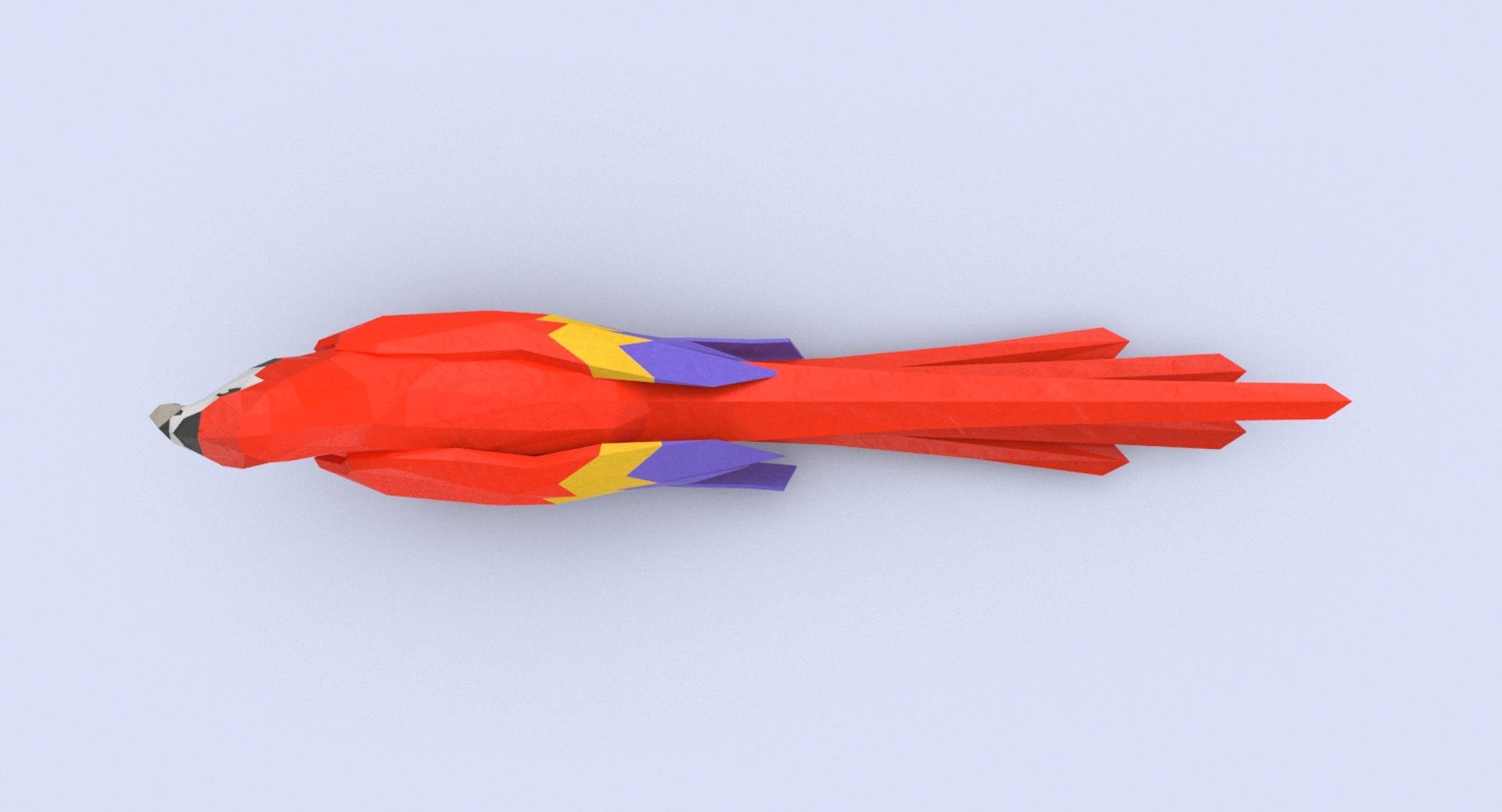 3D Parrot----red-standing Model - TurboSquid 1238012