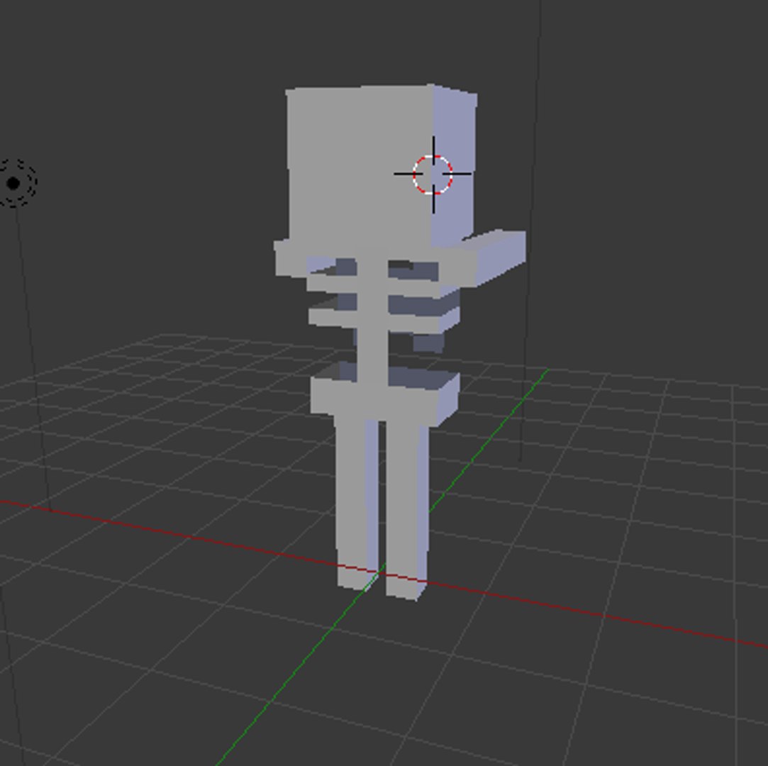 3D Minecraft Wither Skeleton - TurboSquid 1279344