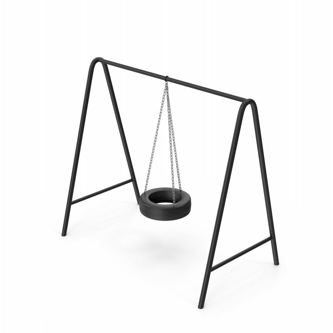 3D Playground Tire Swing Model - TurboSquid 2194657