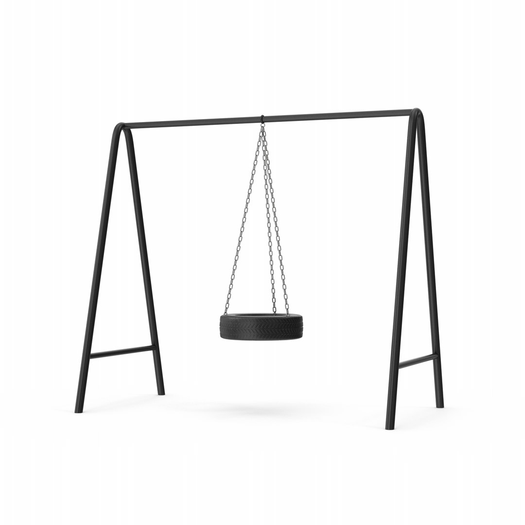 3D Playground Tire Swing Model - TurboSquid 2194657