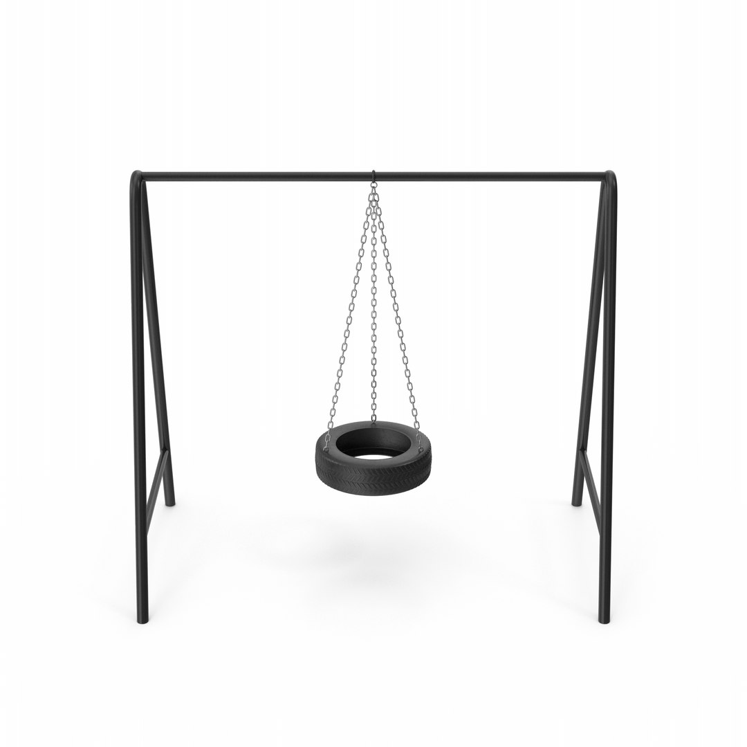 3D Playground Tire Swing Model - TurboSquid 2194657
