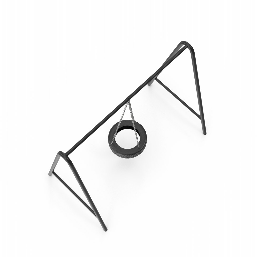 3D Playground Tire Swing Model - TurboSquid 2194657