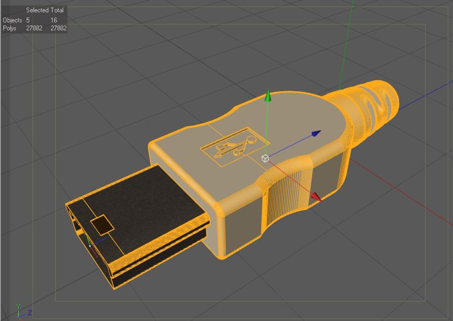 Mini Usb B 3d Model