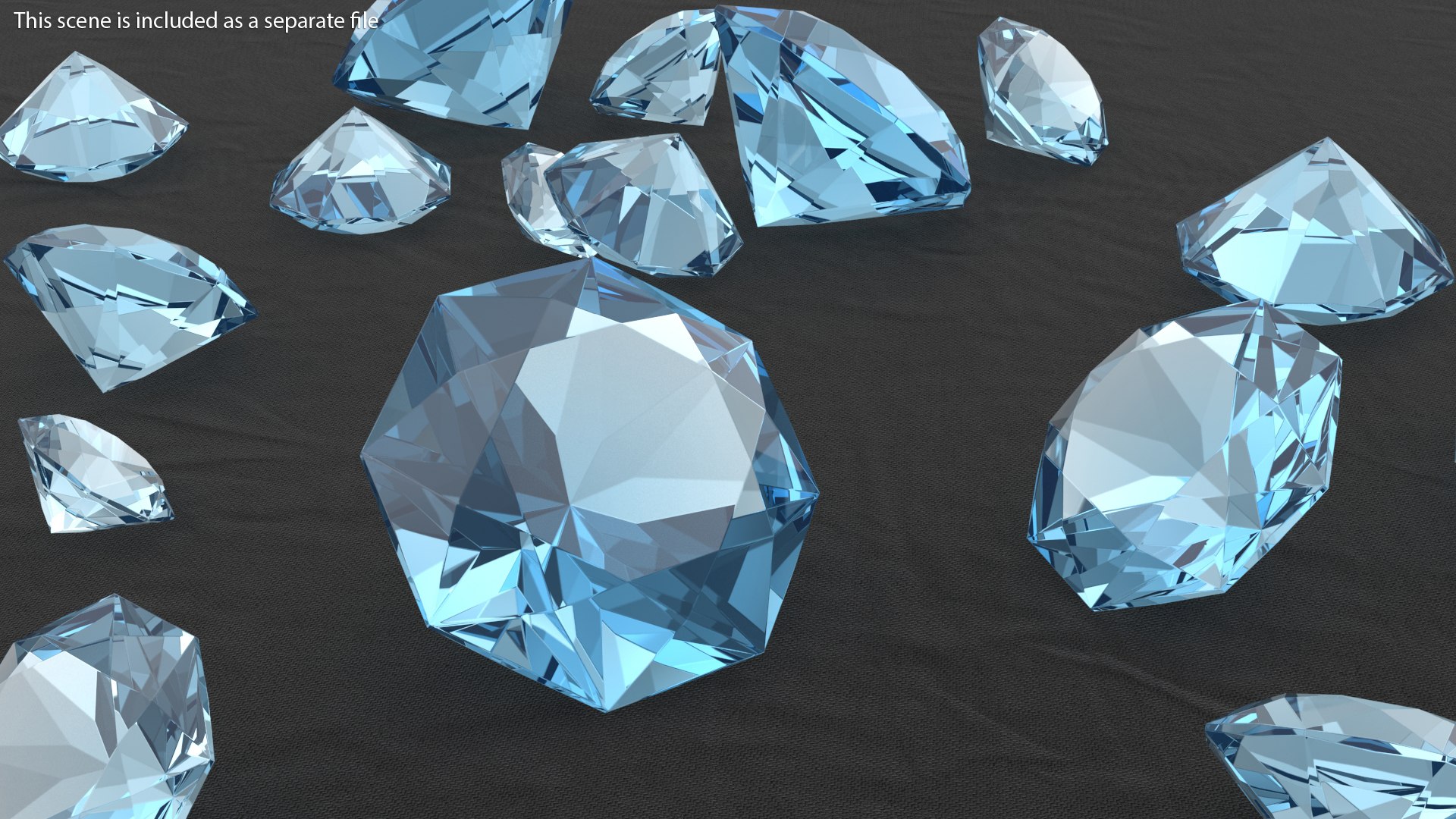 Single Cut Blue Topaz 3D - TurboSquid 1837742