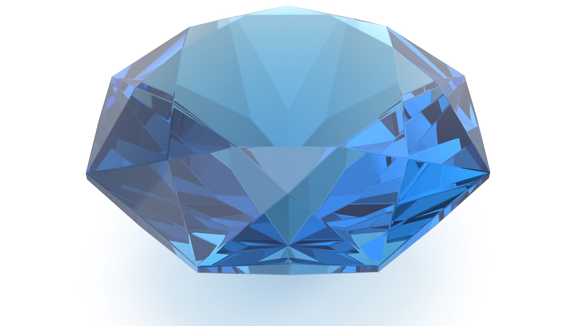 Single Cut Blue Topaz 3D - TurboSquid 1837742
