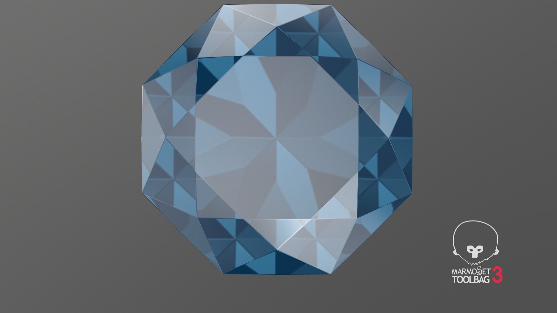 Single Cut Blue Topaz 3D - TurboSquid 1837742