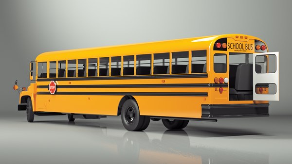 modelo 3d Autobús escolar antiguo aparejado - TurboSquid 2145676