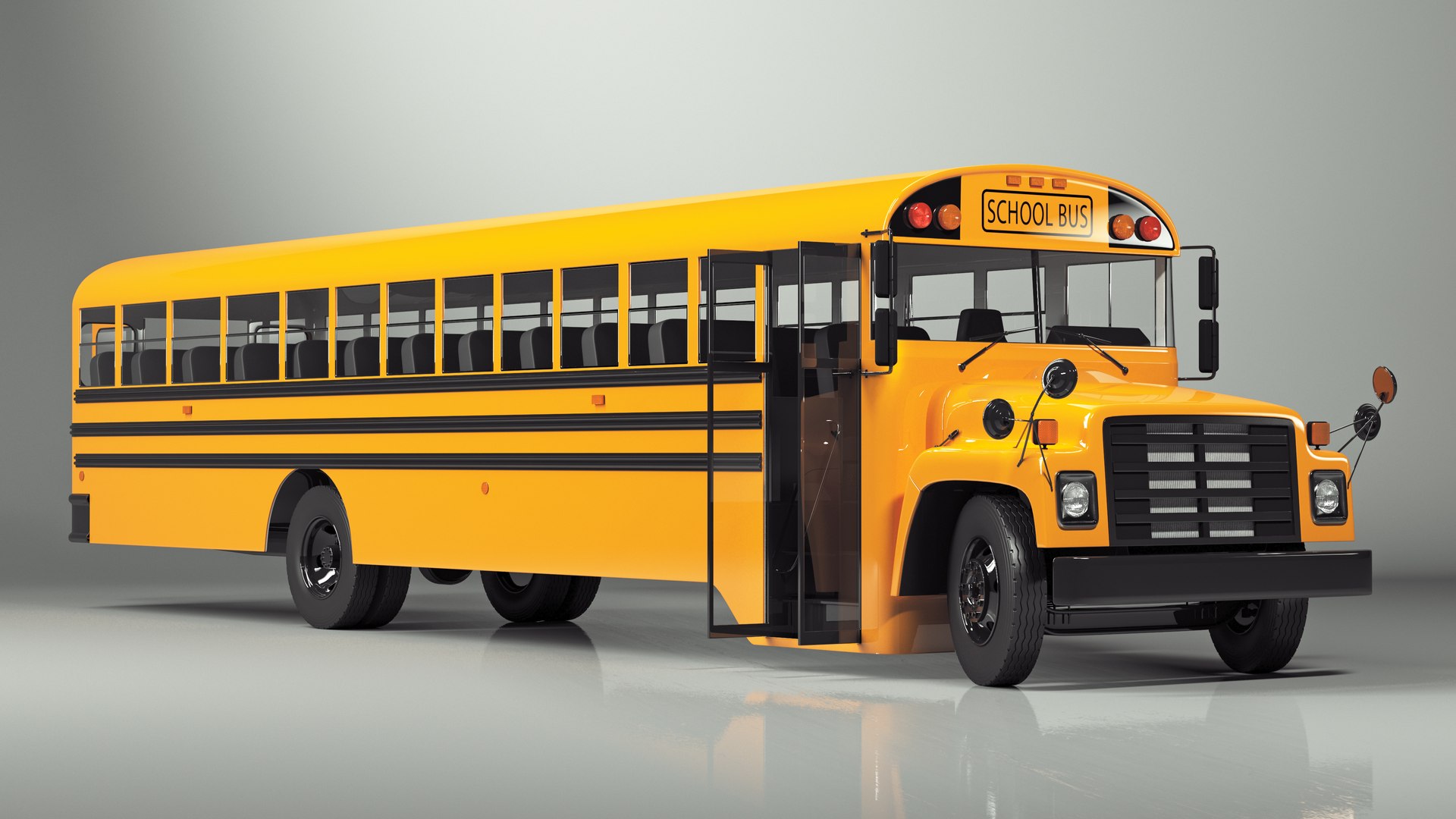 Old School Bus Rigged 3D model - TurboSquid 2145676