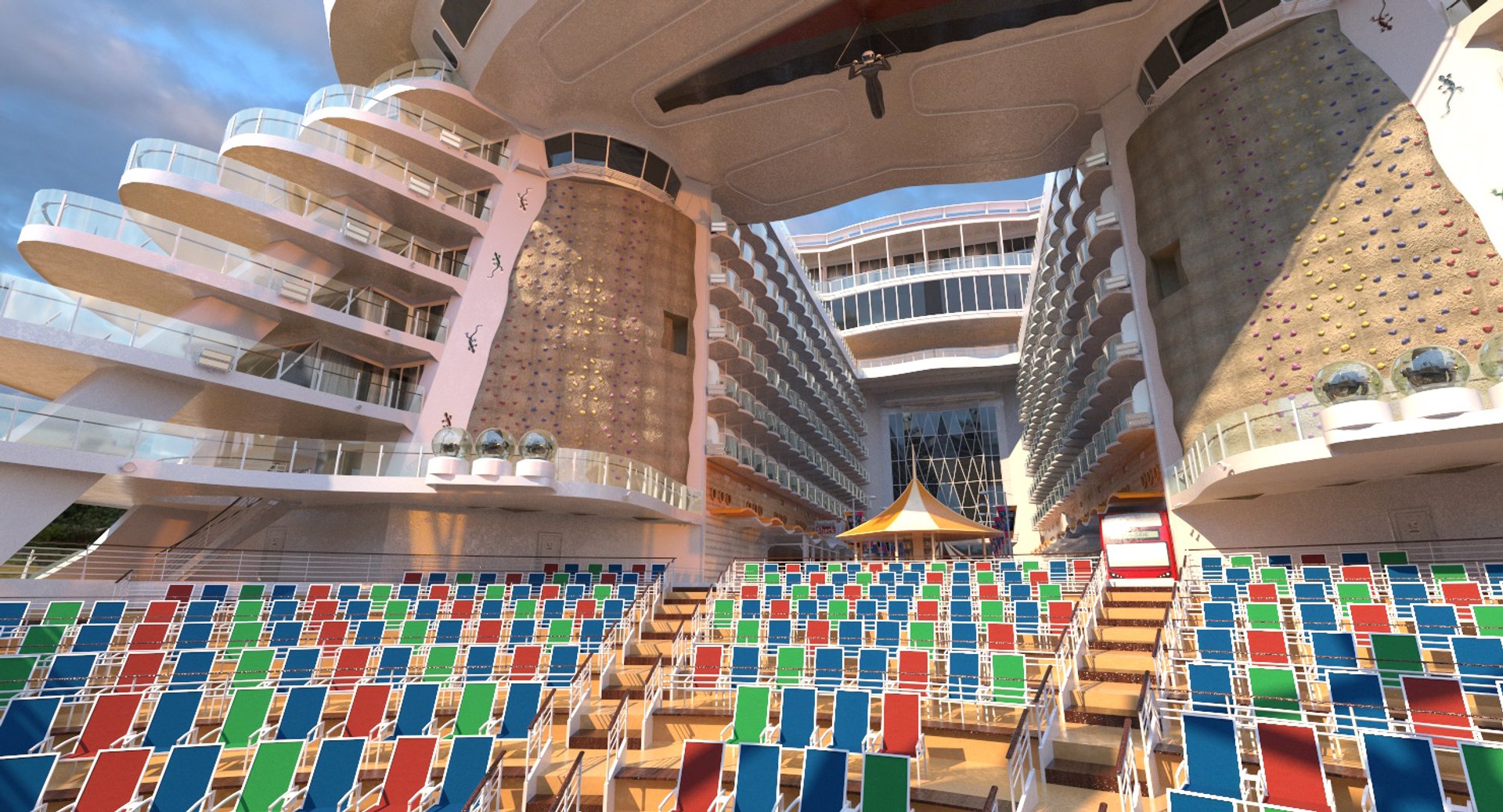 Oasis class cruise ship 3D model - TurboSquid 1334040