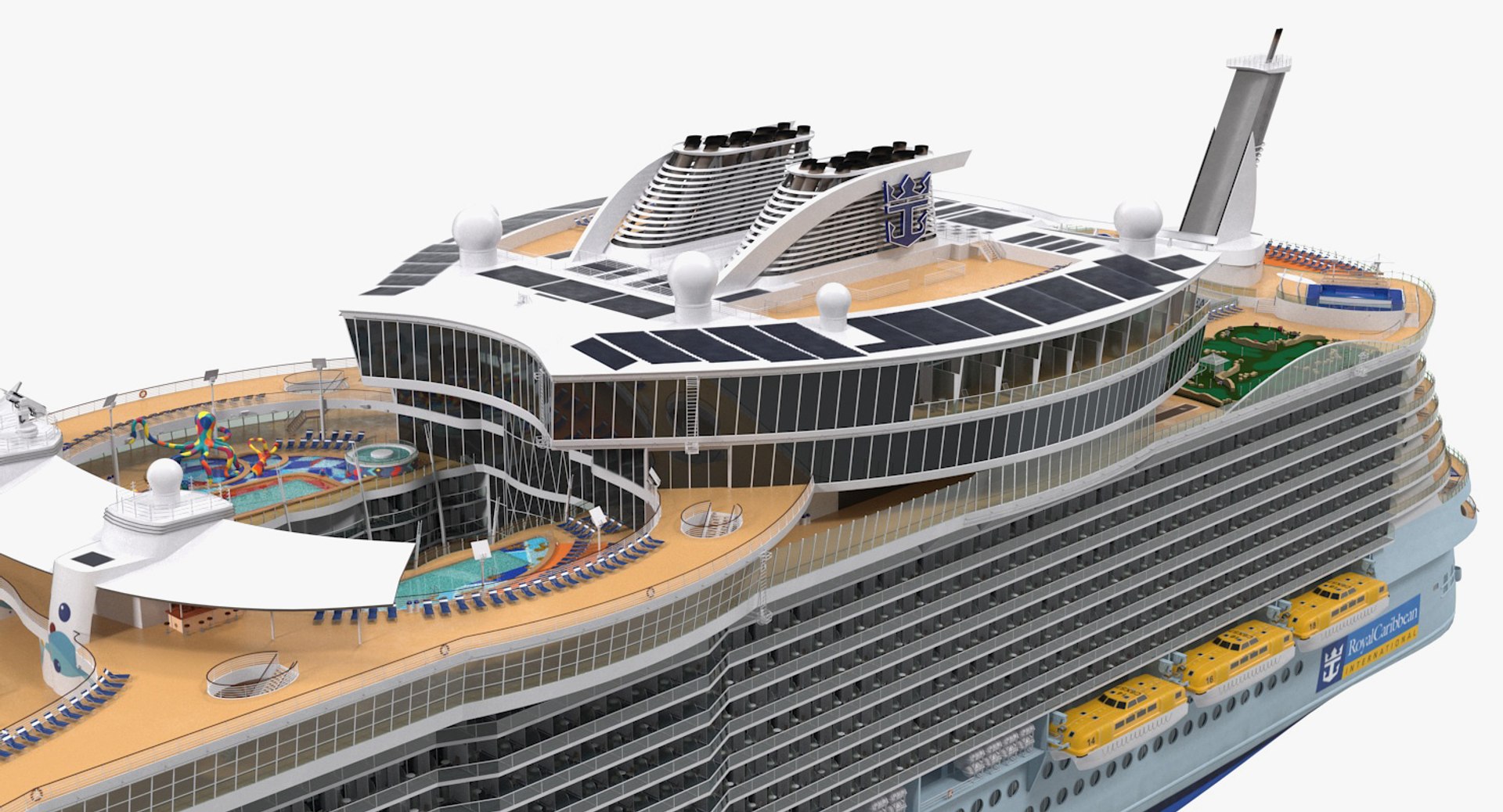 Oasis Class Cruise Ship 3D Model - TurboSquid 1334040