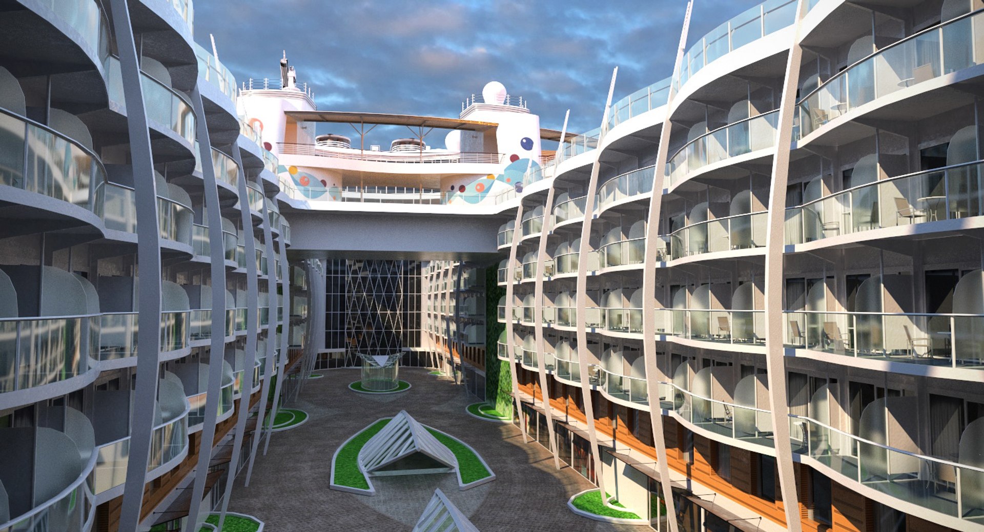 Oasis Class Cruise Ship 3D Model - TurboSquid 1334040