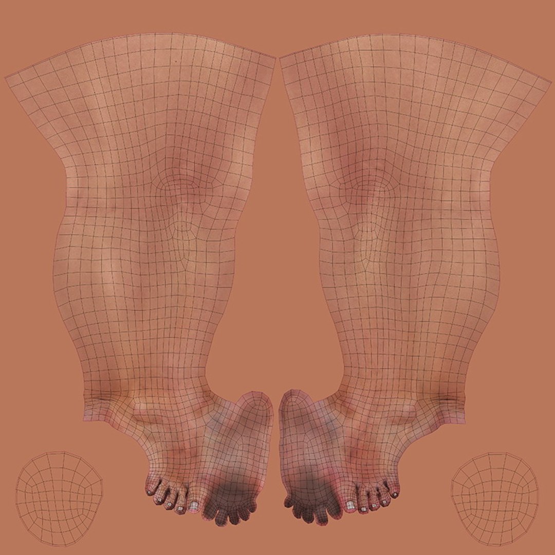- female leg foot 3d model
