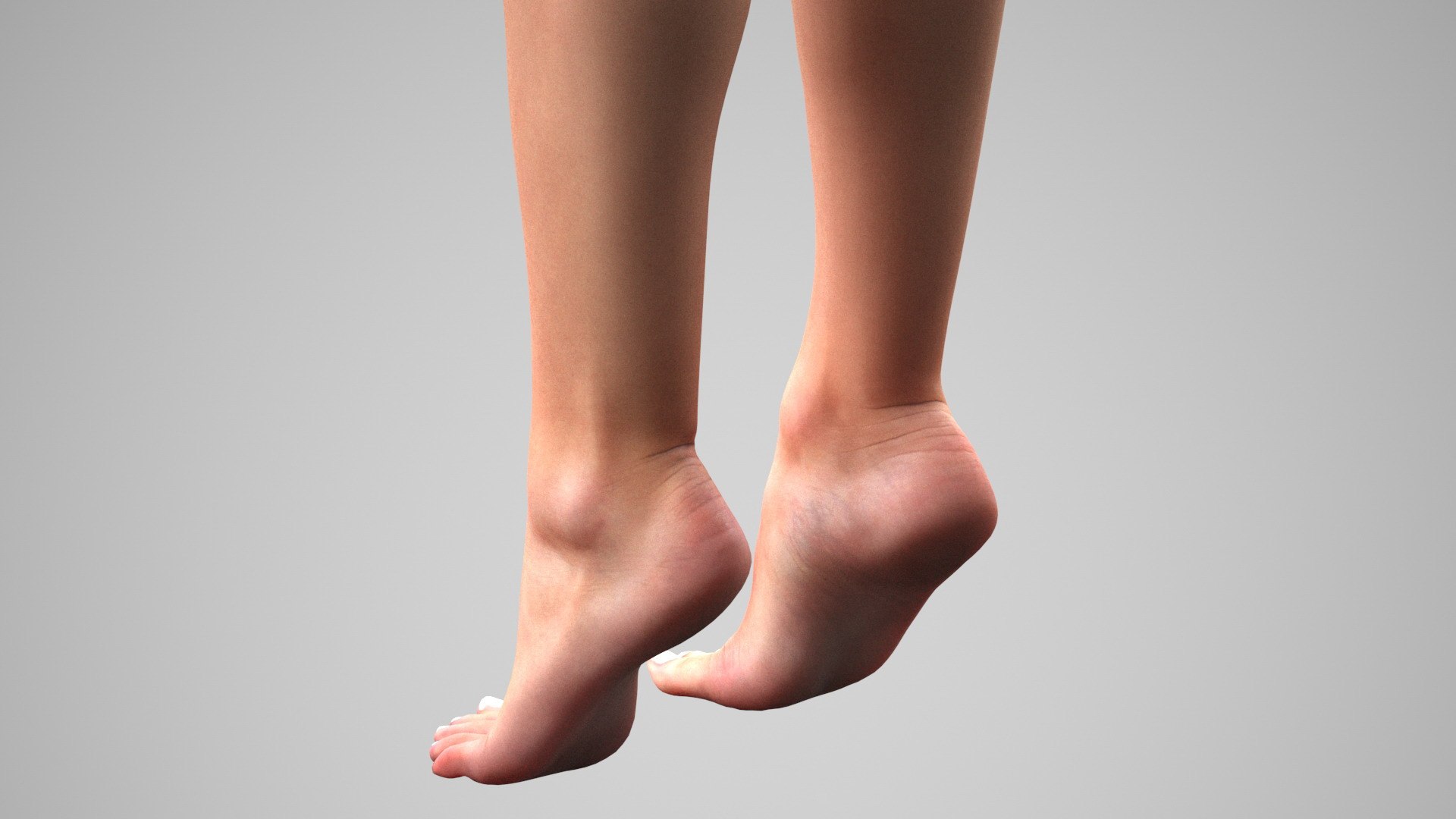 - female leg foot 3d model