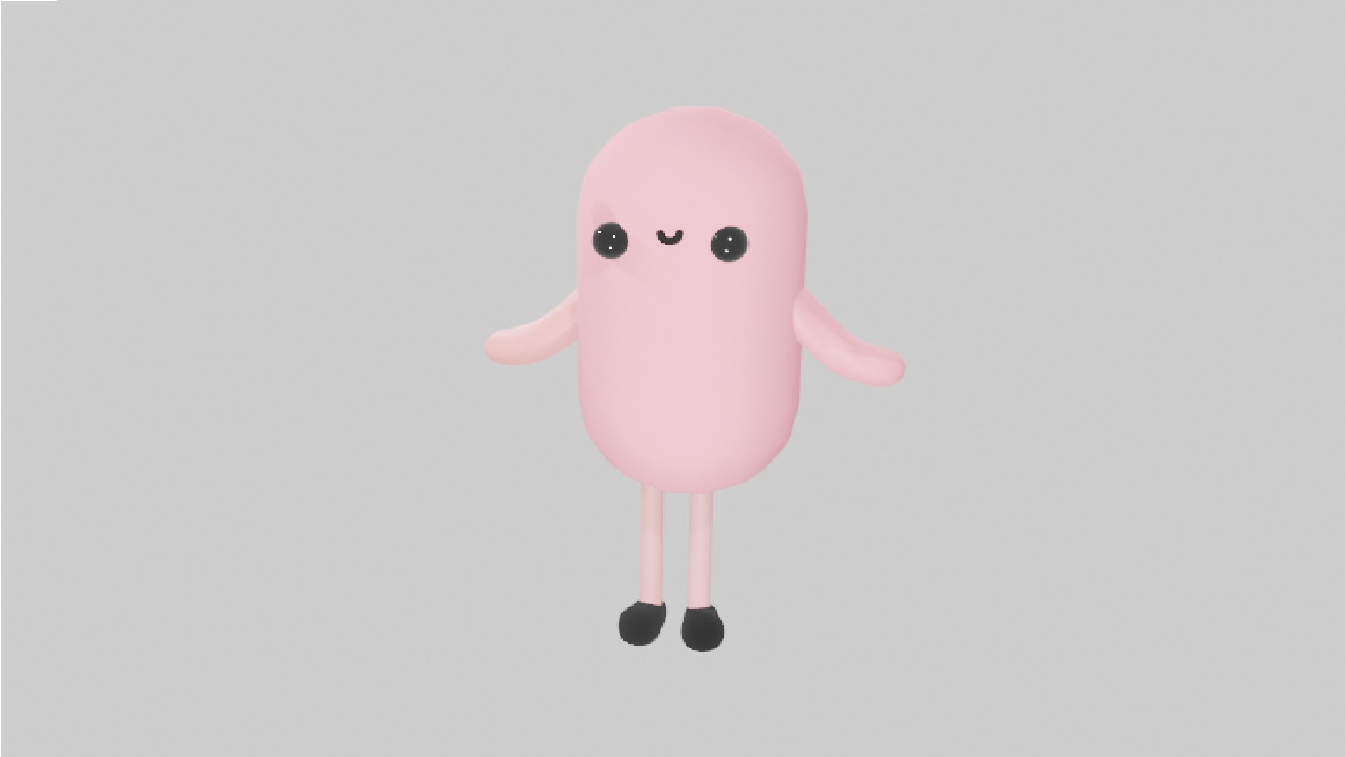 Cute Capsule Character 3D Model - TurboSquid 1813059