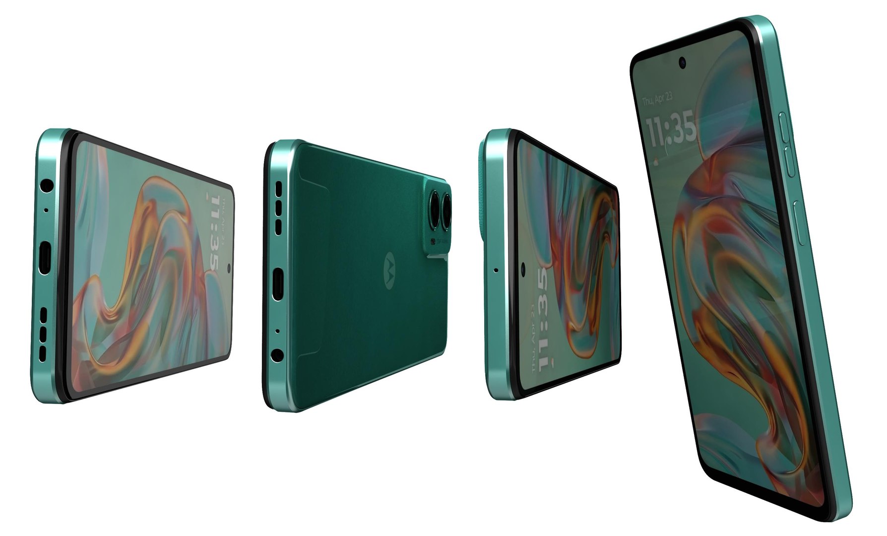 3D Motorola Moto G45 5G Brilliant Green - TurboSquid 2271732