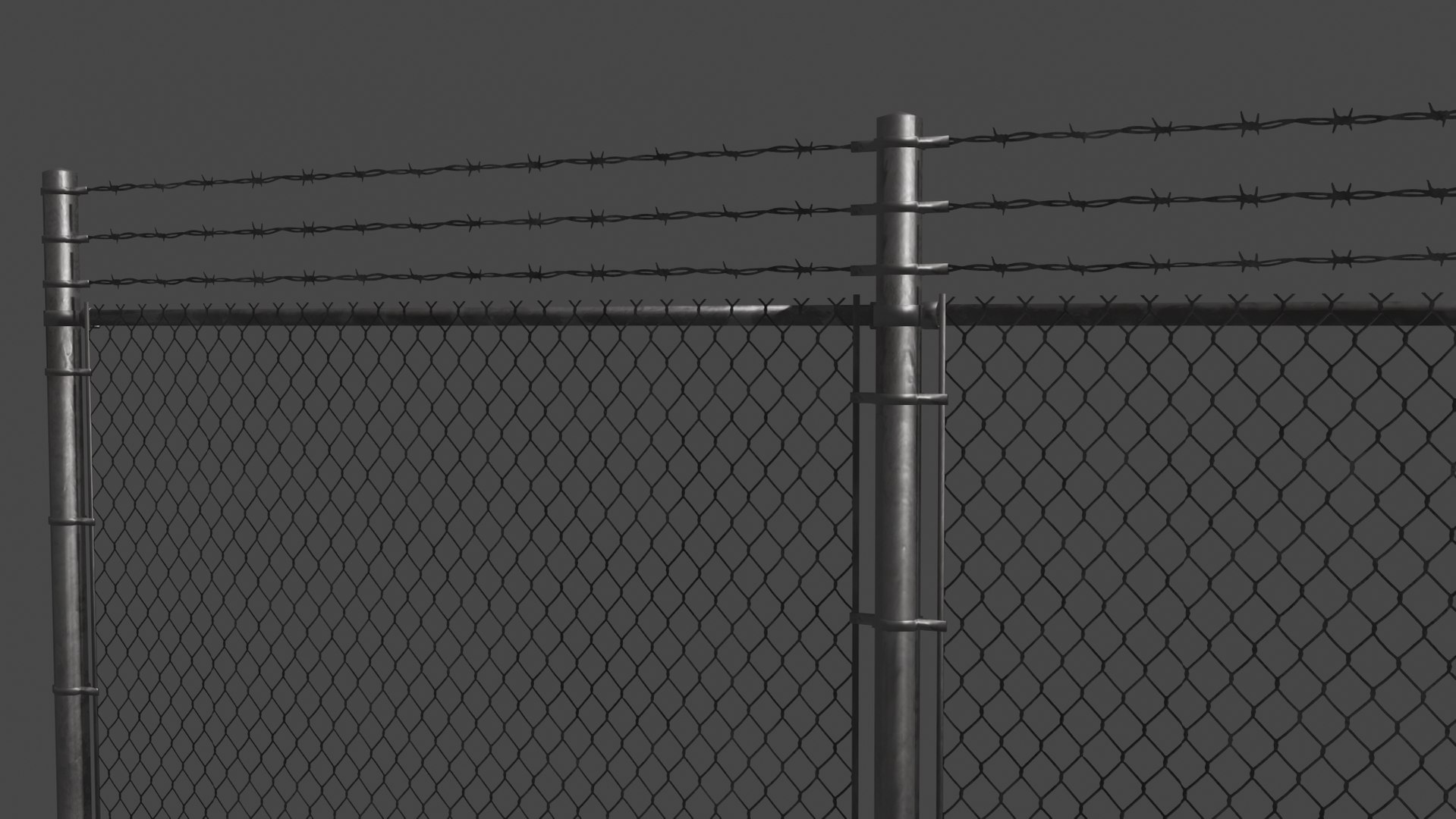 Free Chainlink Fence Low-Poly Modular 3D Model - TurboSquid 2043432
