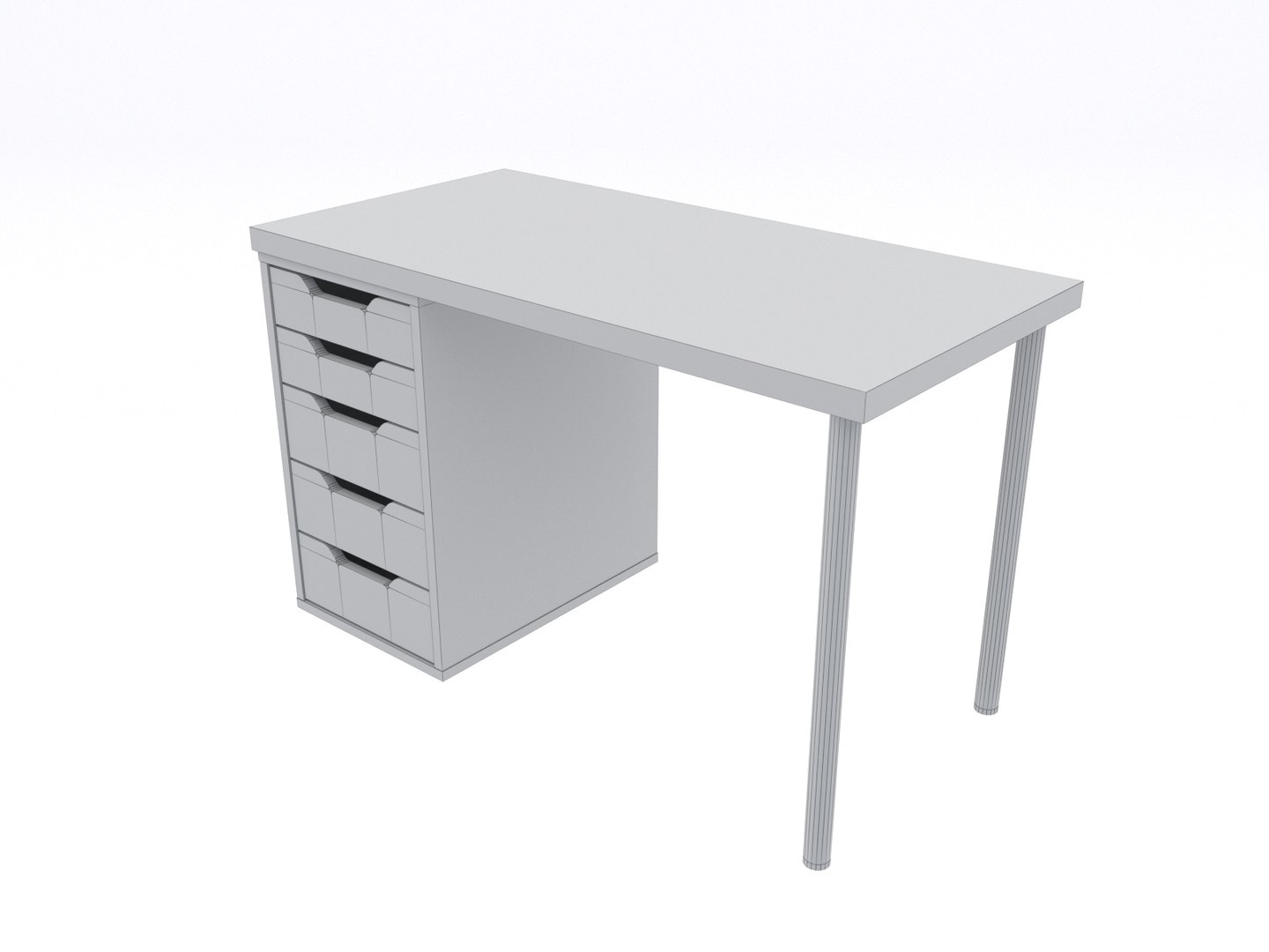 Ikea Linnmon Alex 3D - TurboSquid 1441715