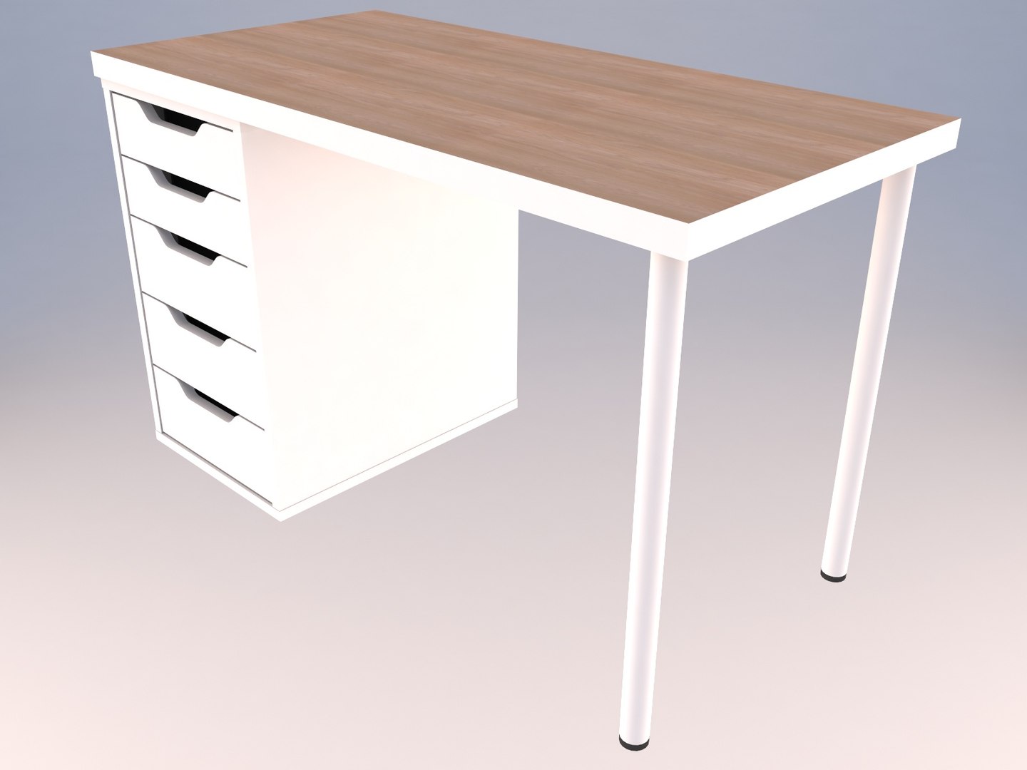 Ikea Linnmon Alex 3D - TurboSquid 1441715