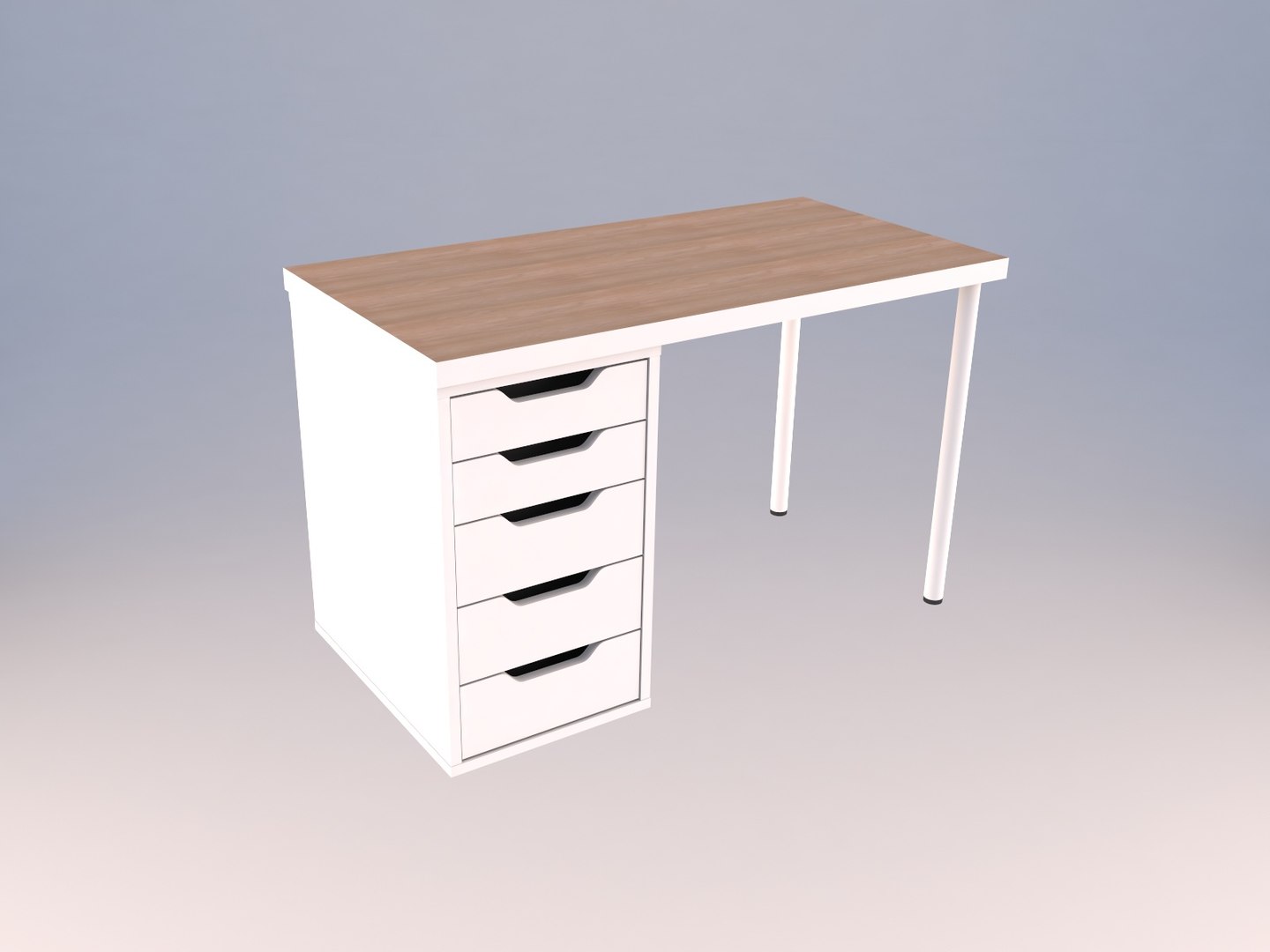Ikea Linnmon Alex 3D - TurboSquid 1441715