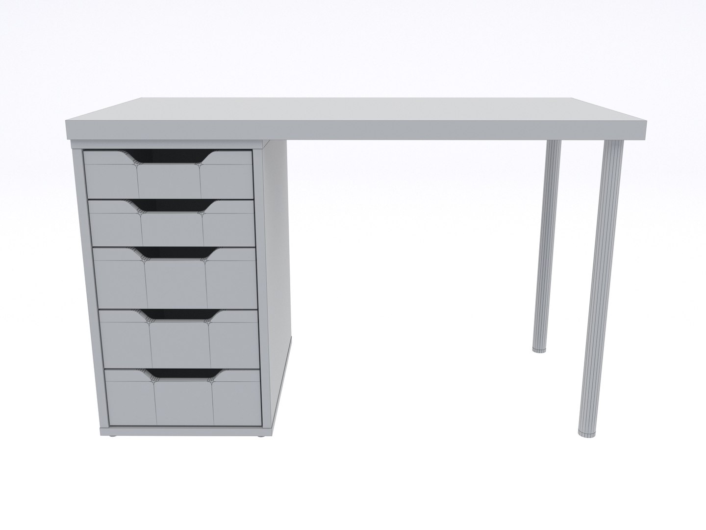 Ikea Linnmon Alex 3D - TurboSquid 1441715