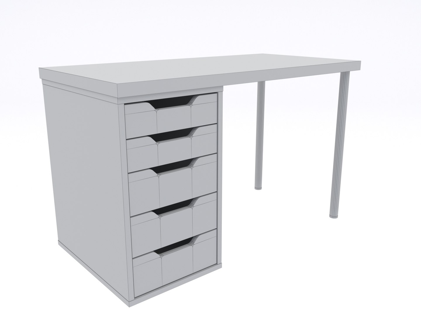 Ikea Linnmon Alex 3D - TurboSquid 1441715