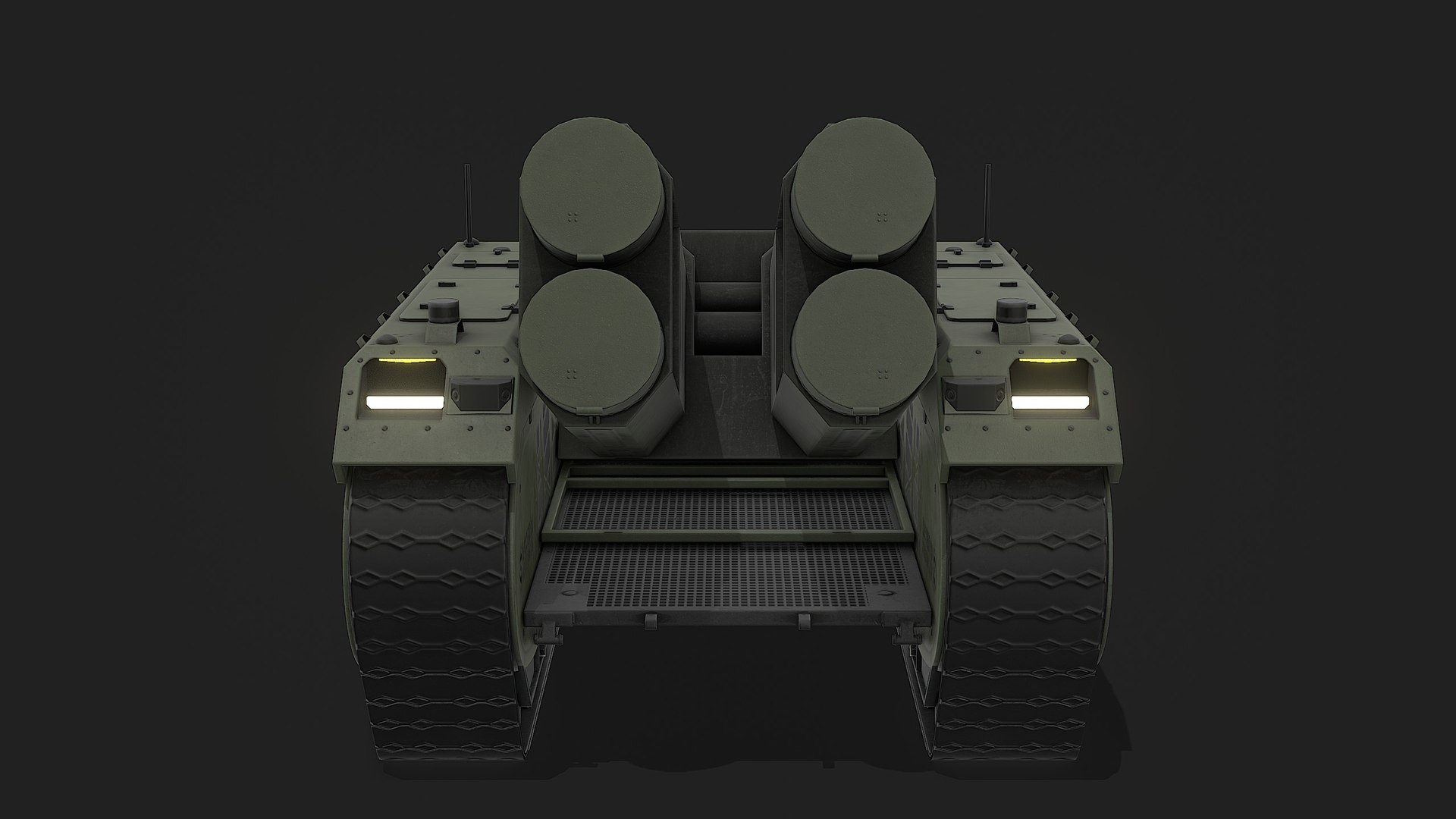 Smart Military Robot With Missile Launcher - Green Model - TurboSquid ...