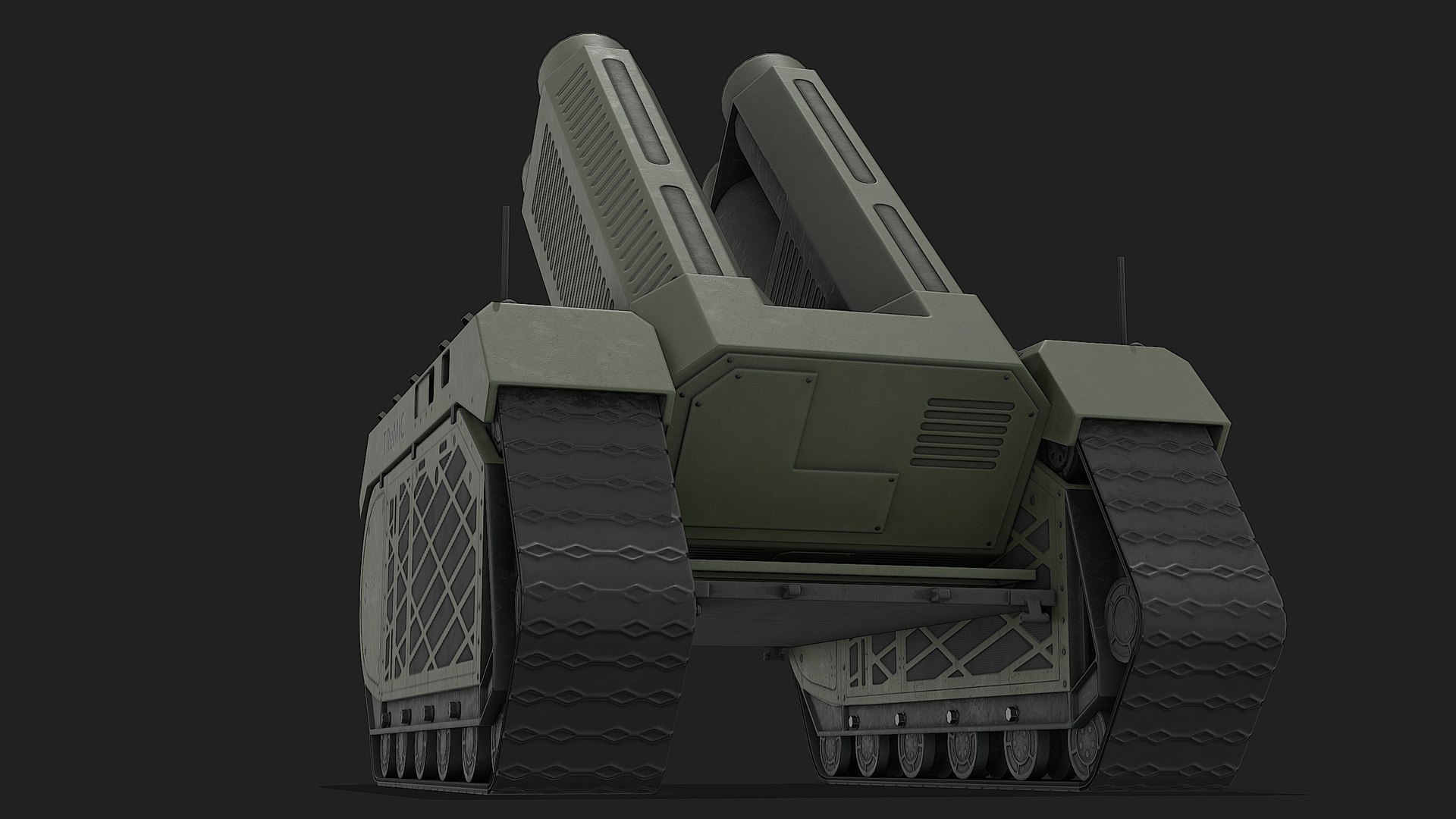 Smart Military Robot With Missile Launcher - Green Model - TurboSquid ...