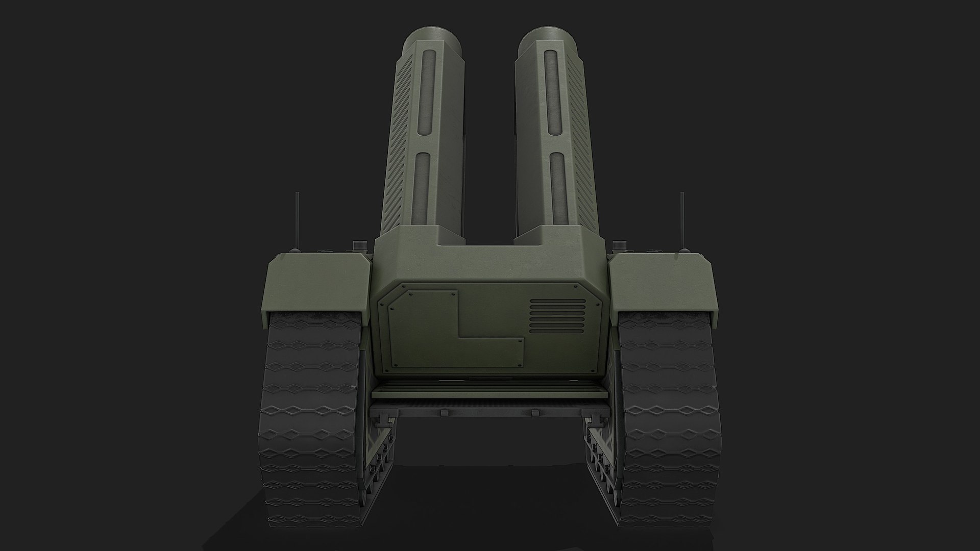 Smart Military Robot With Missile Launcher - Green Model - TurboSquid ...