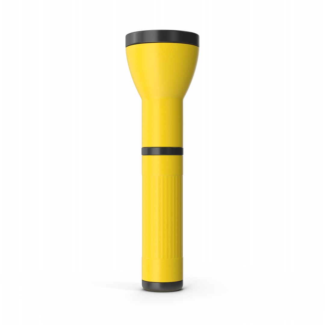 3D Yellow Flashlight - TurboSquid 1910215