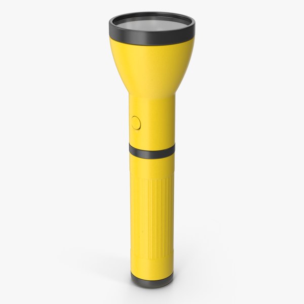 3D Yellow Flashlight - TurboSquid 1910215