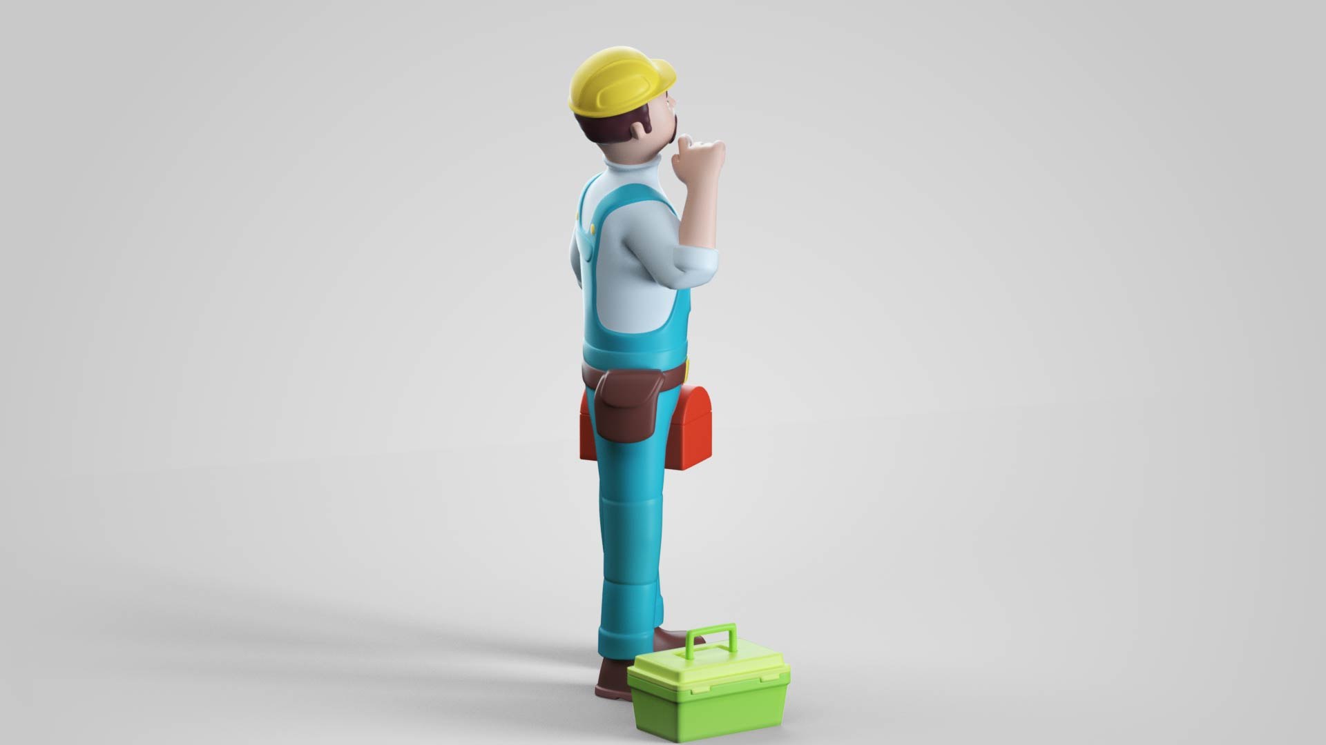 3D Cartoon Engineer - Rigged - TurboSquid 1998563