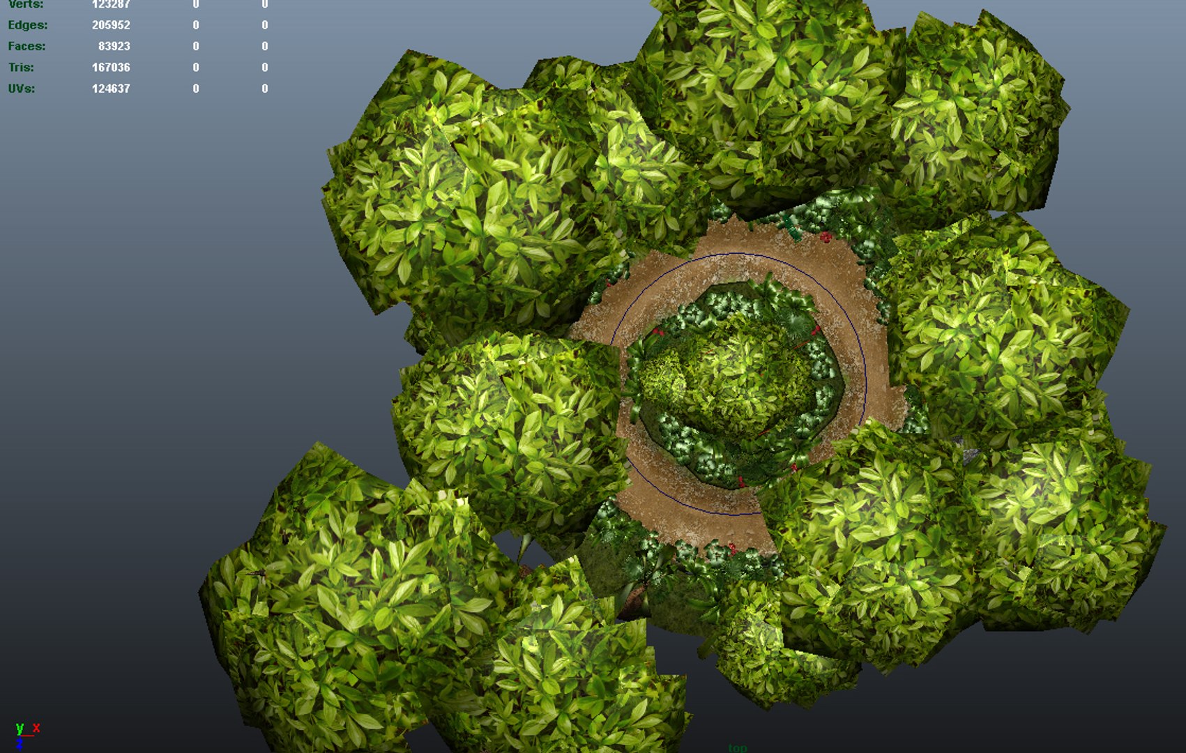 3d Model Trees Forest