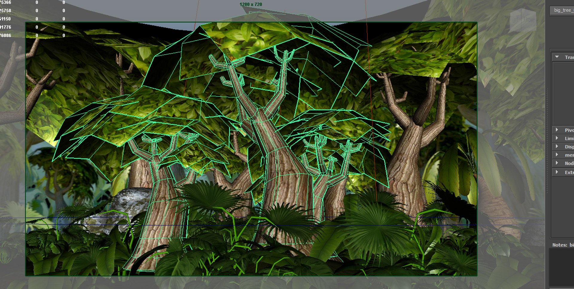 3d Model Trees Forest