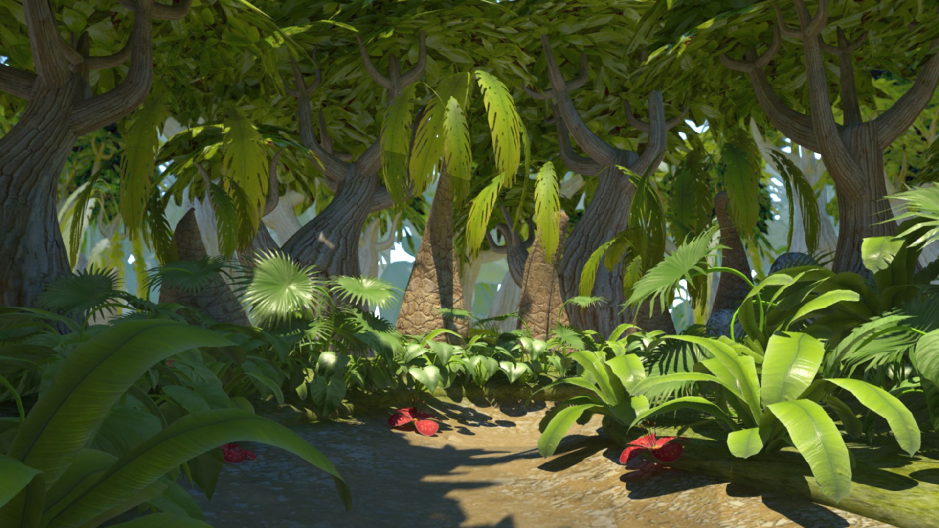 3d Model Trees Forest