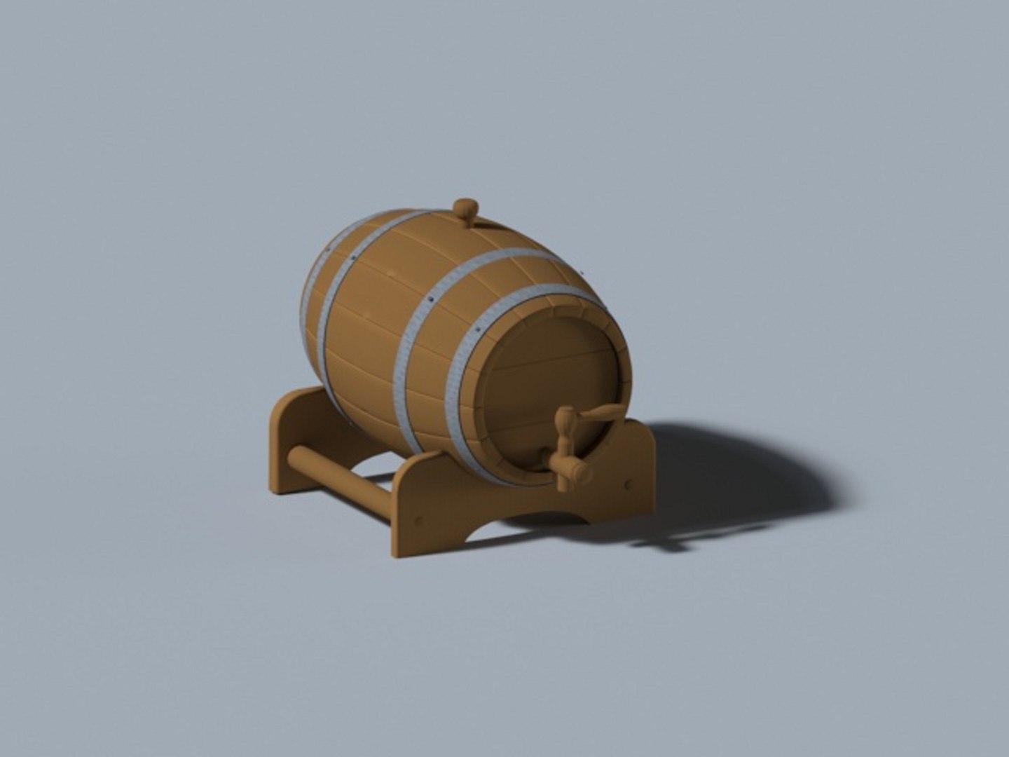 3D Beer Barrel - TurboSquid 1769578