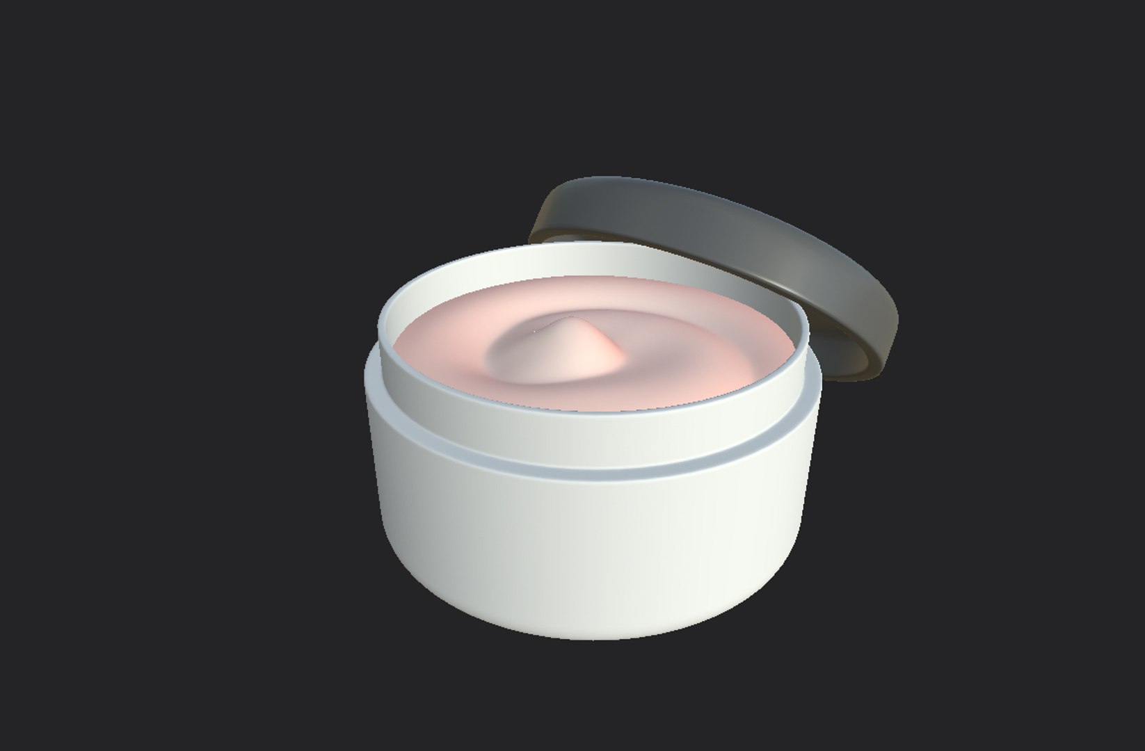 3D Model Cream Jar - TurboSquid 1497076