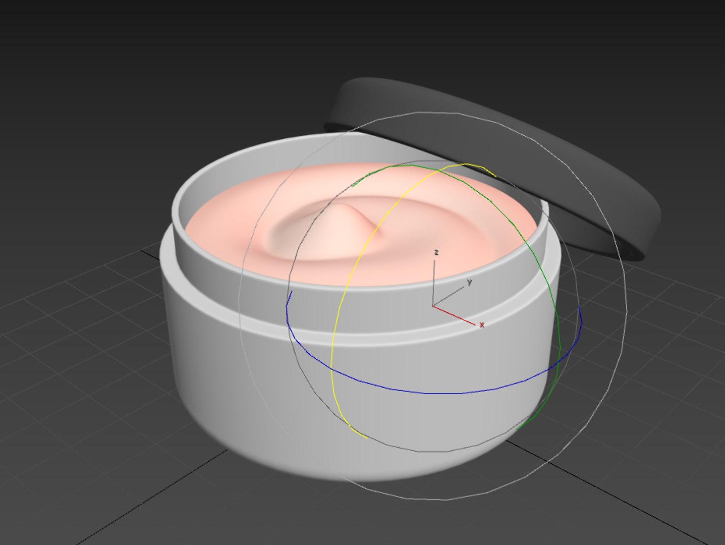 3D Model Cream Jar - TurboSquid 1497076