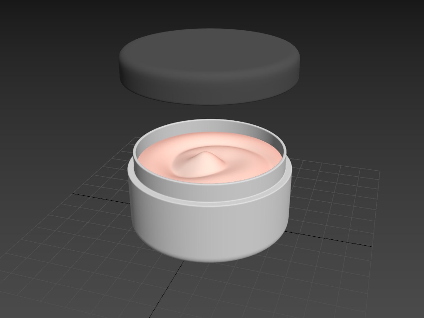 3D Model Cream Jar - TurboSquid 1497076