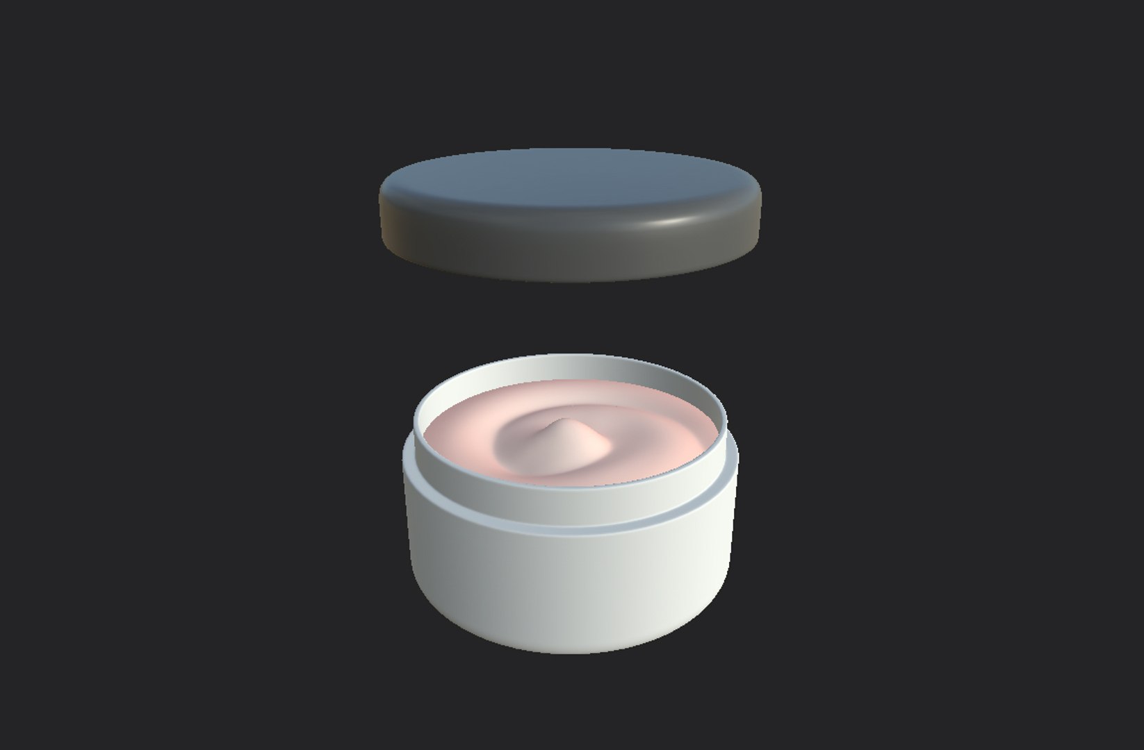 3D Model Cream Jar - TurboSquid 1497076