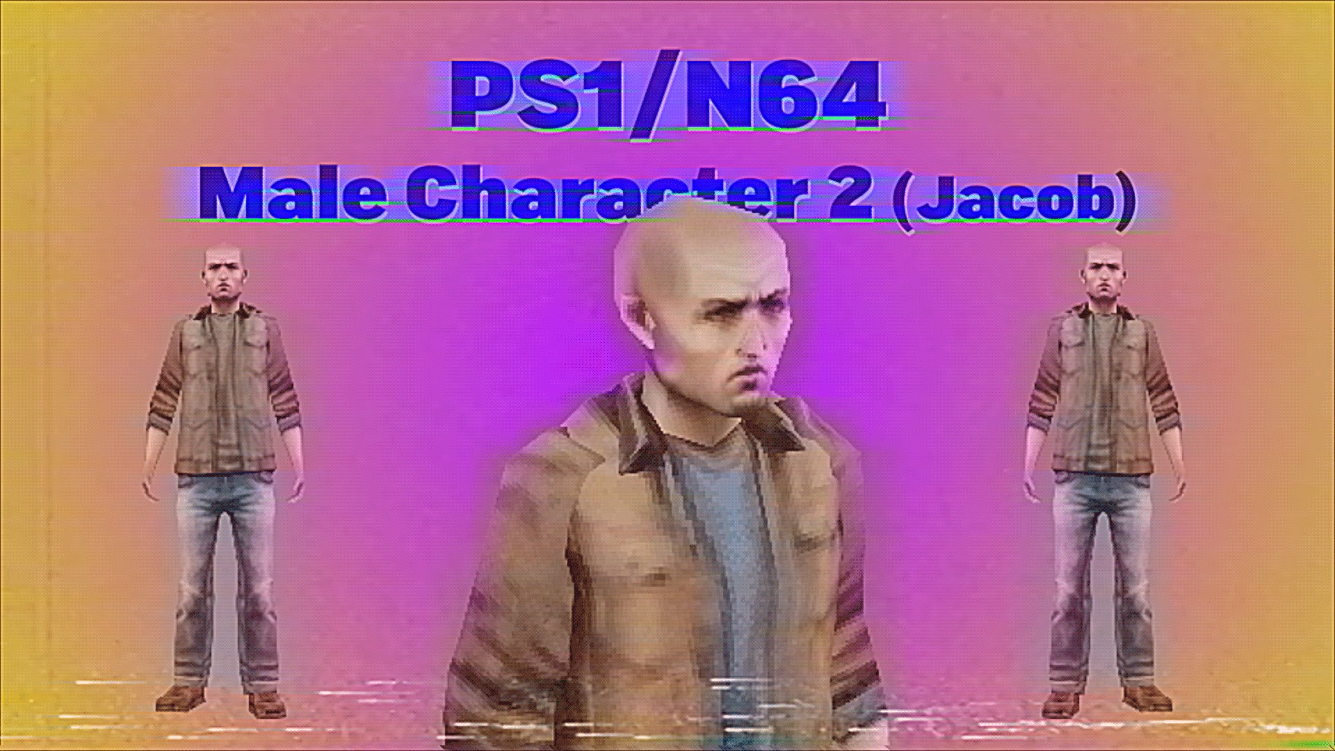 3D PS1 Low Poly Male Character 2 Jacob Model - TurboSquid 2401528