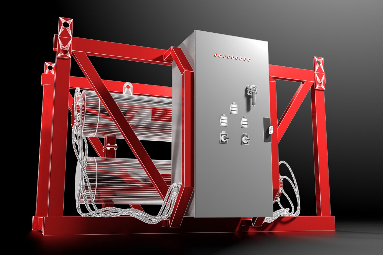 Industrial Heater 3d Model