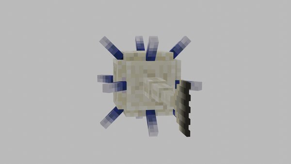 modelo 3d Minecraft Guardian - TurboSquid 2046895