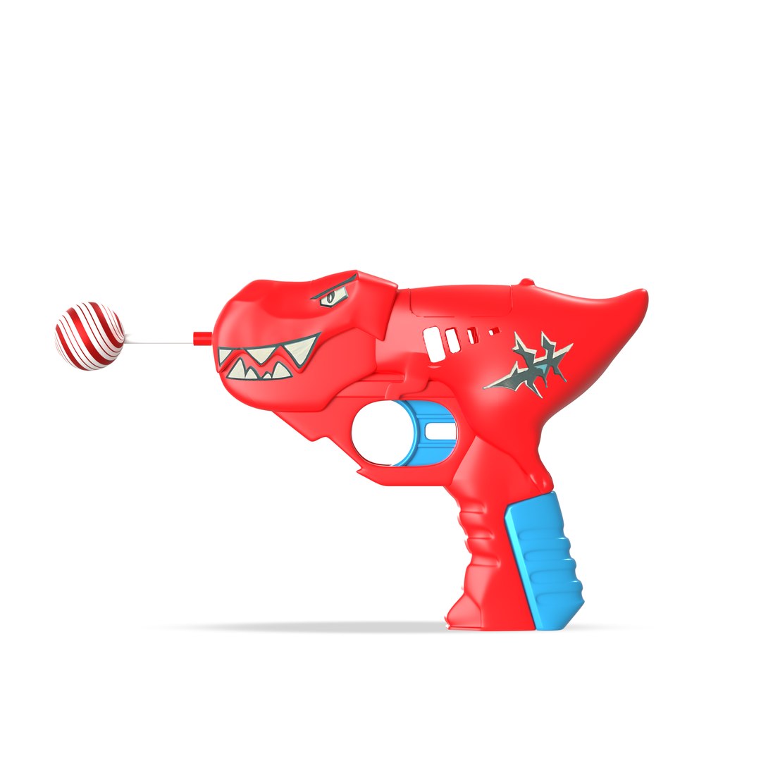 Lollypop Gun - 3D Model - Ready To Render Inside BLENDER CYCLES 3D ...