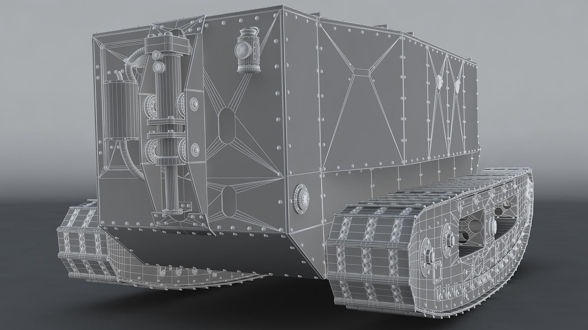 3D Tank Little Willie - TurboSquid 1675336