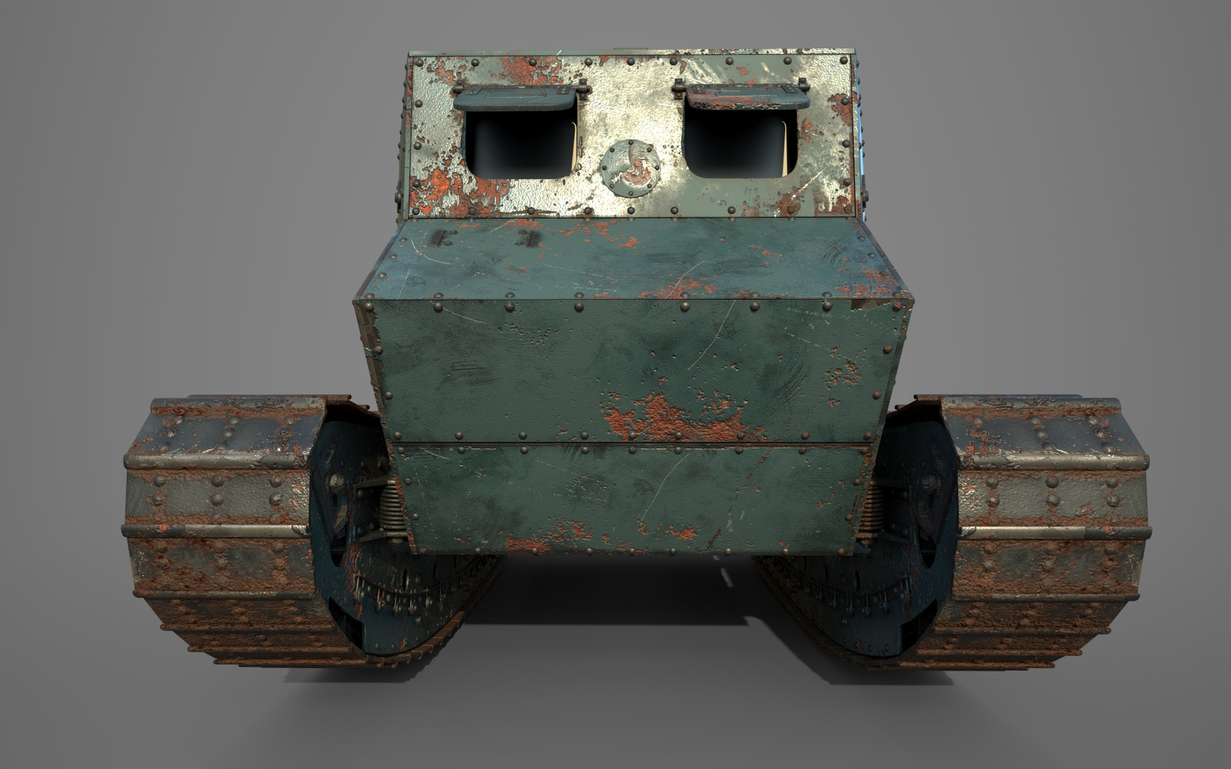3D tank little willie - TurboSquid 1675336