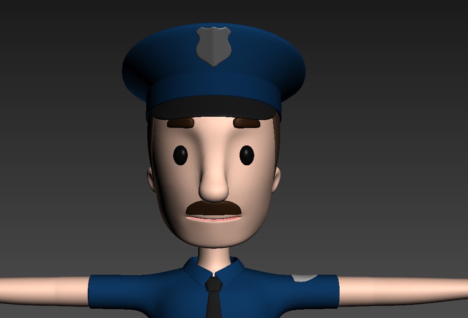 3D Police Officer Character Cartoon - TurboSquid 1336300