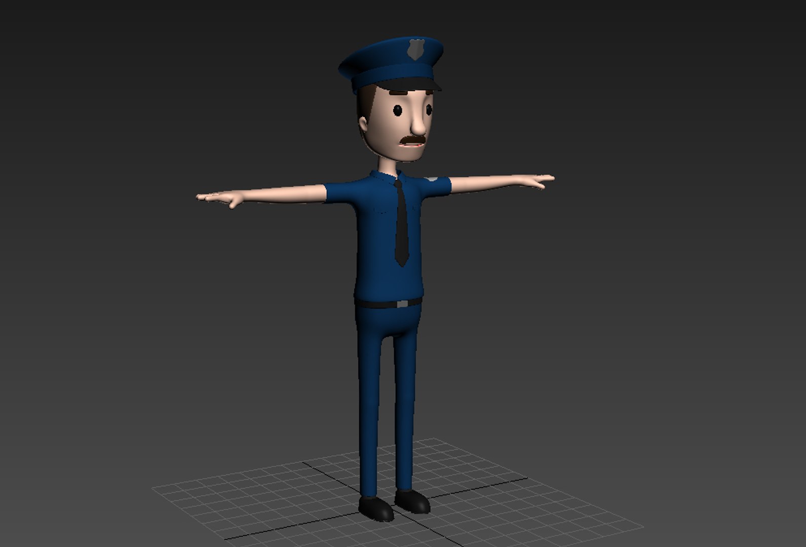 3D Police Officer Character Cartoon - TurboSquid 1336300