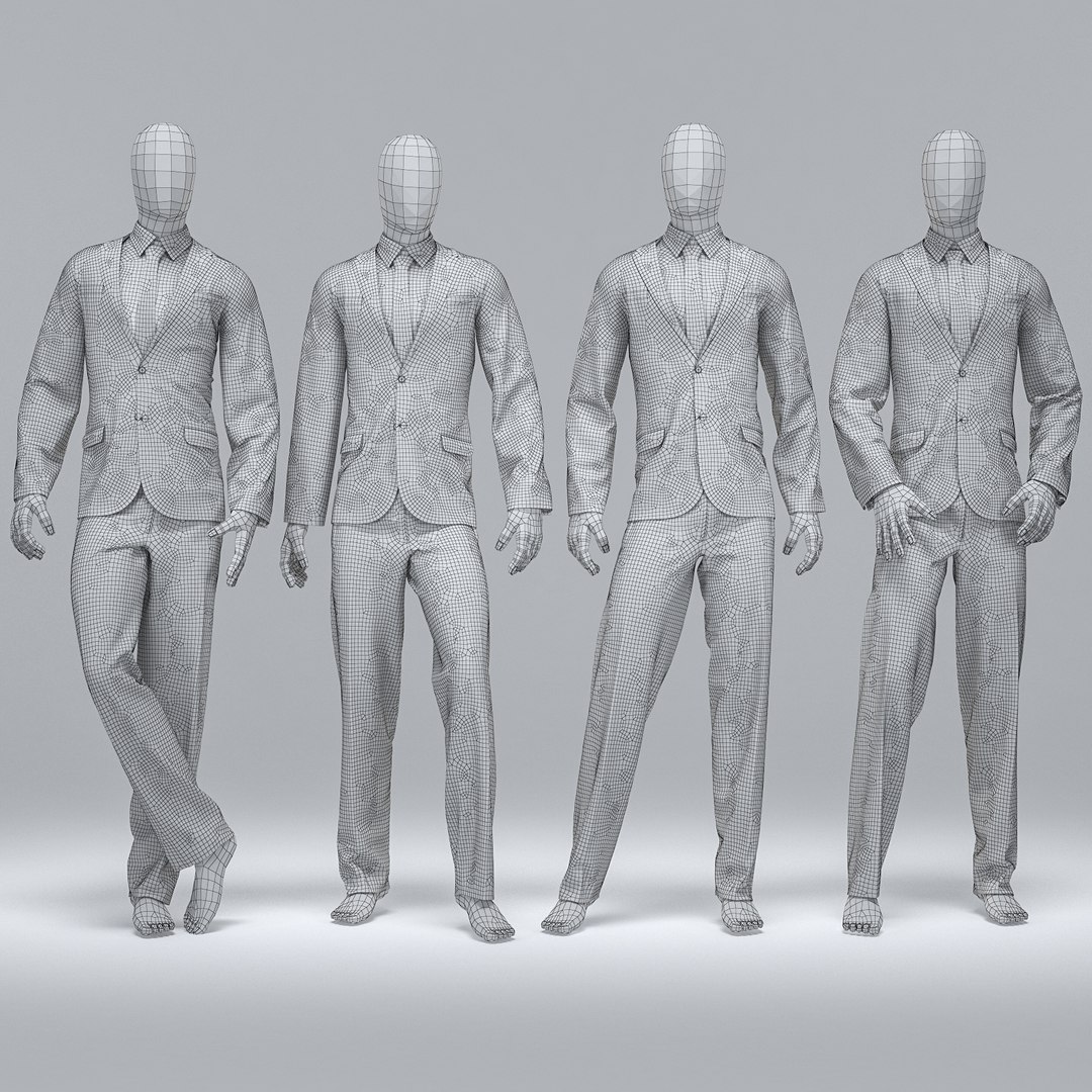 3D Male Suit Model | 1145598 | TurboSquid